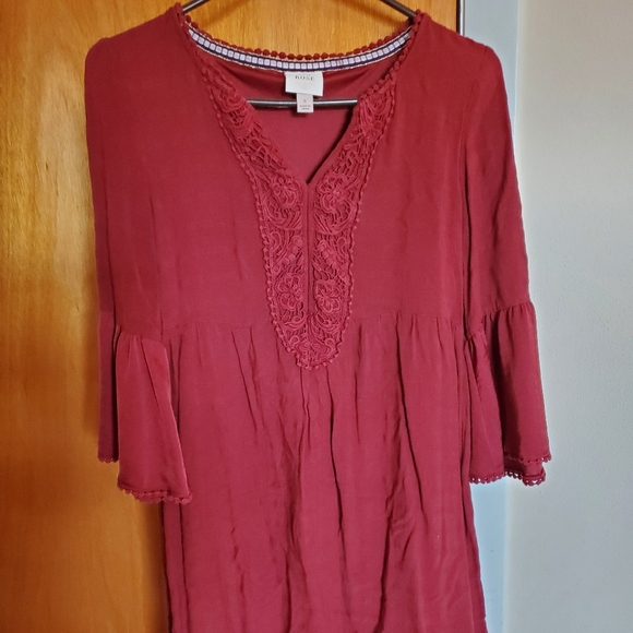 Knox Rose | Dresses | Knox Rose Burgundy Dress | Poshmark